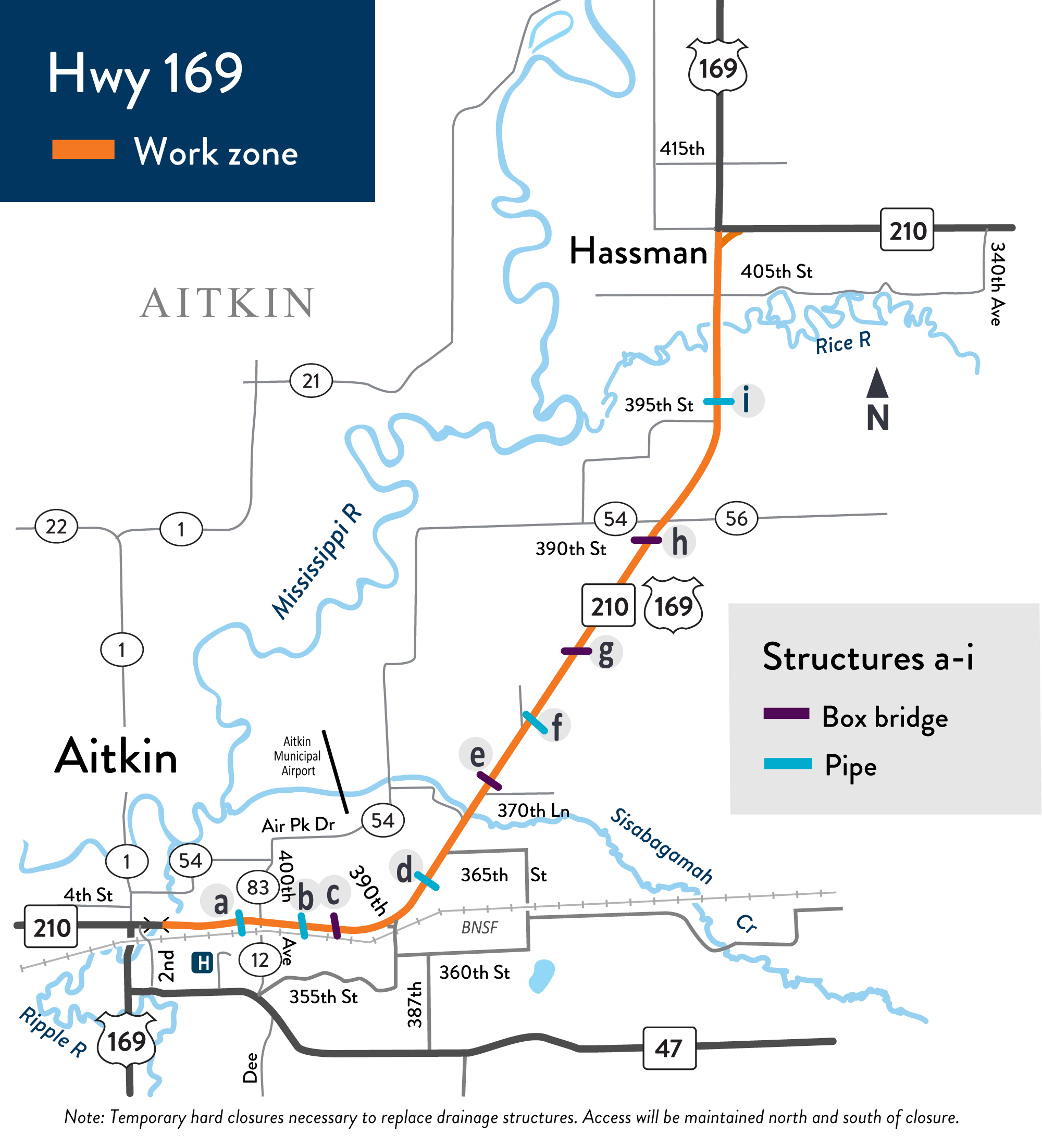Hwy 169, 210 Aitkin to N of Hassman - MnDOT