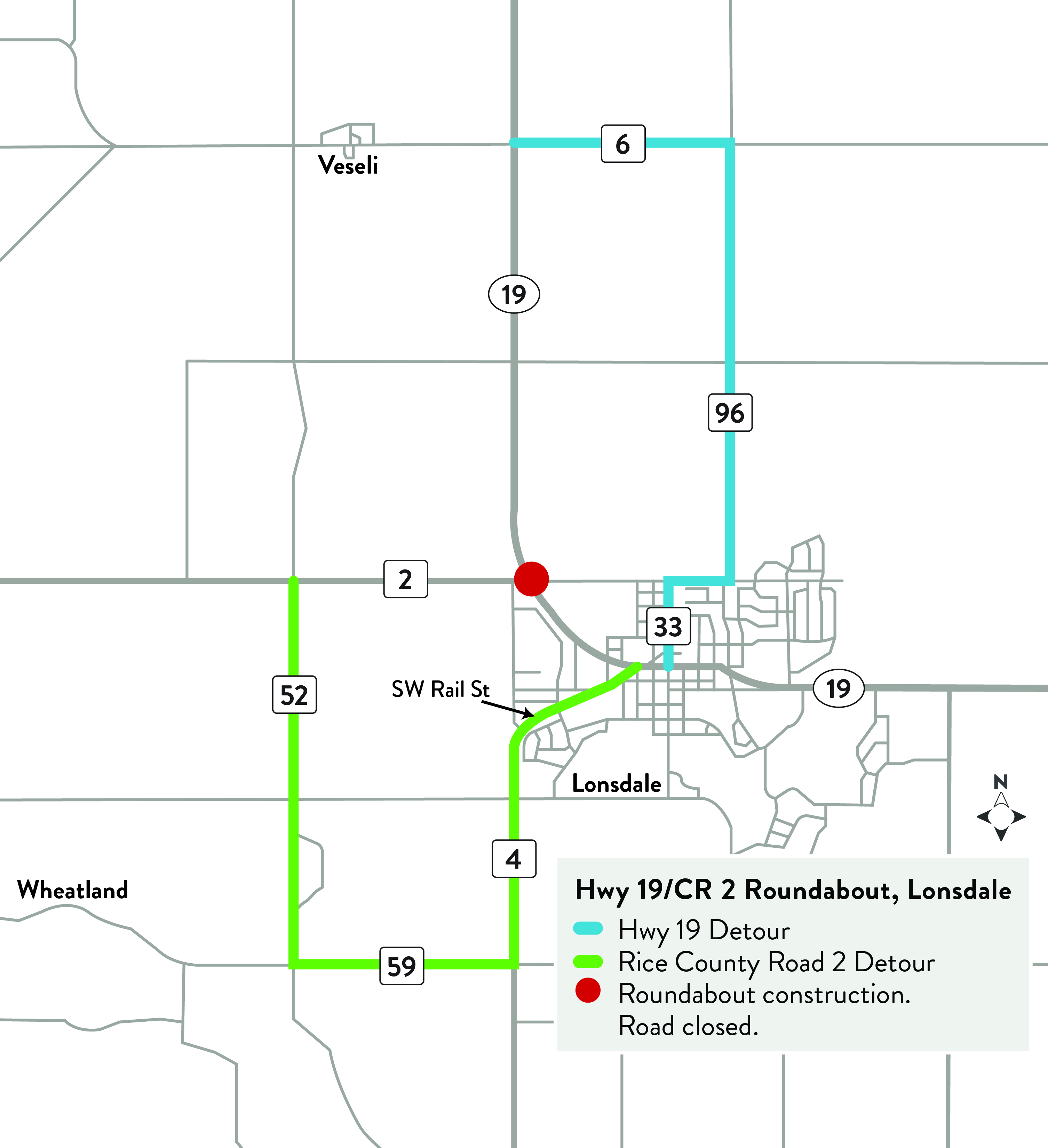Hwy 19 and County Road 2 Roundabout - MnDOT