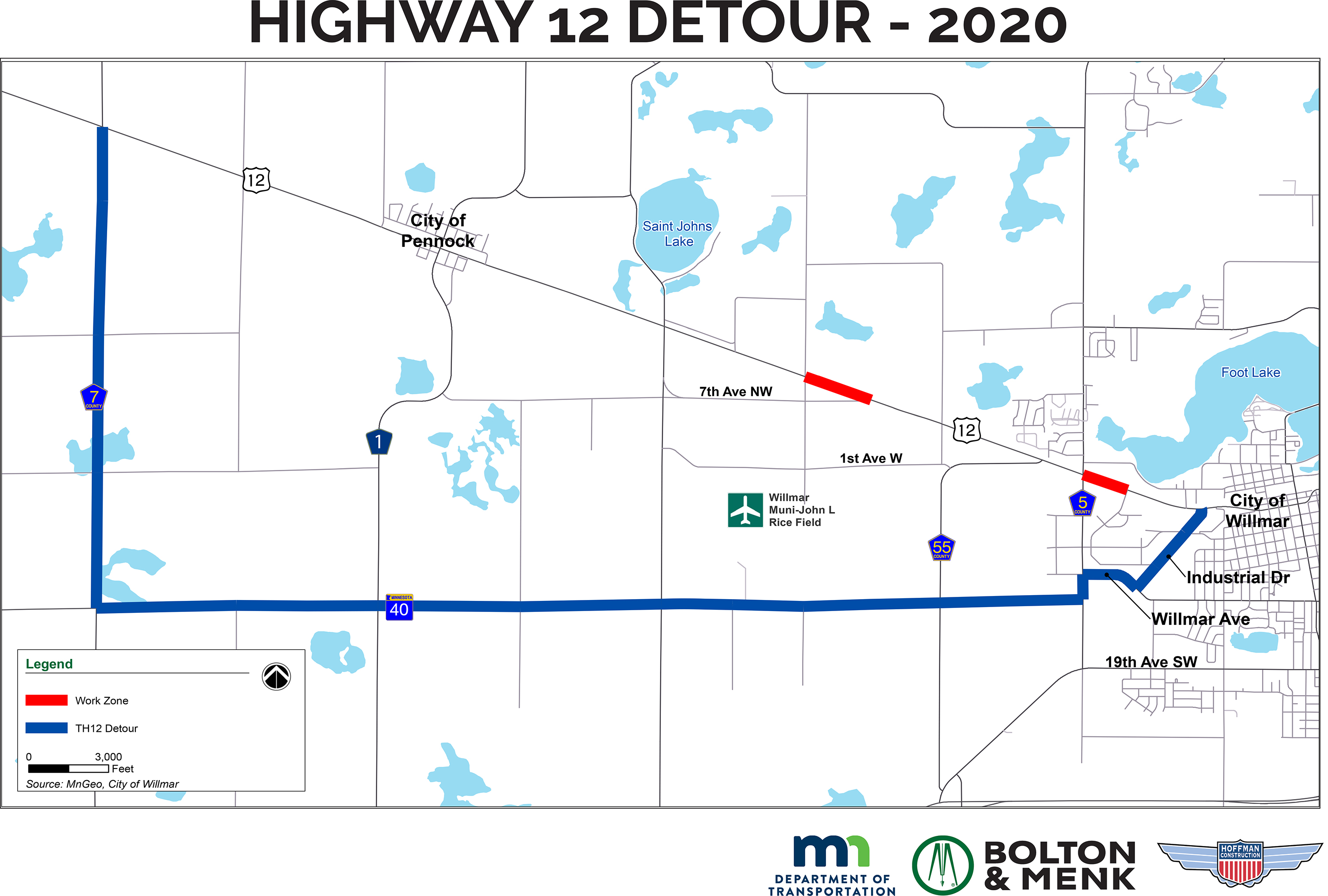 Highways 12 and 40 Willmar Wye Project - MnDOT